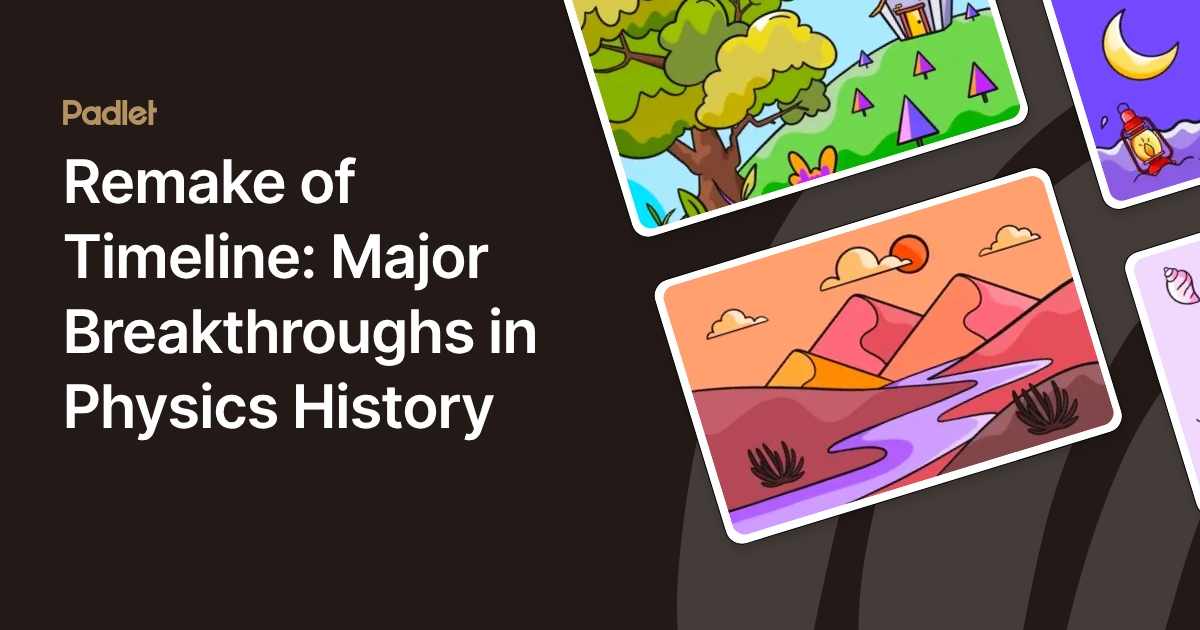 Remake of Timeline: Major Breakthroughs in Physics History