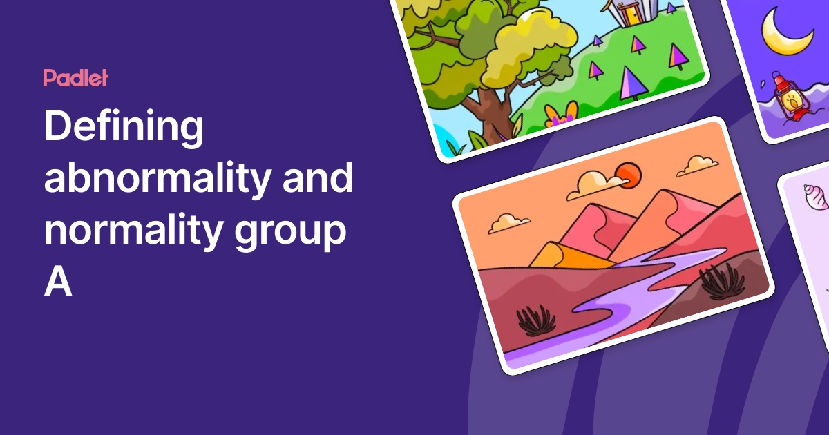 Defining abnormality and normality group A