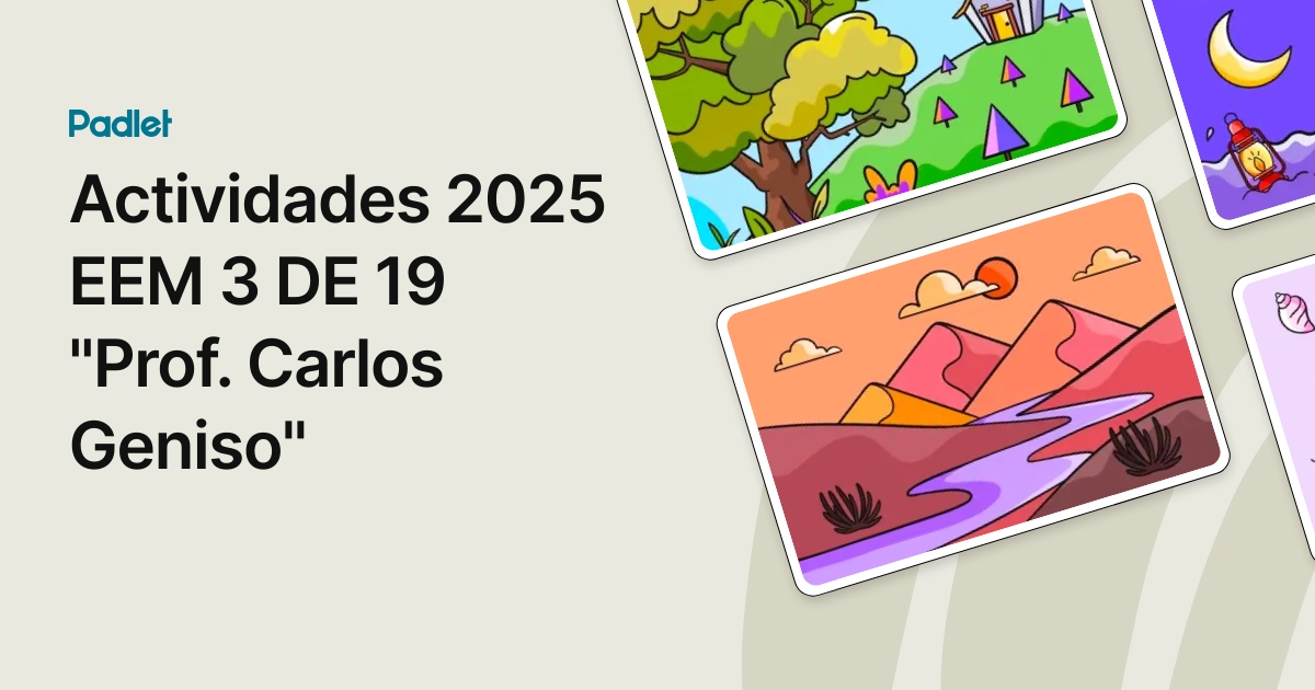 Actividades 2025 EEM 3 DE 19 "Prof. Carlos Geniso"
