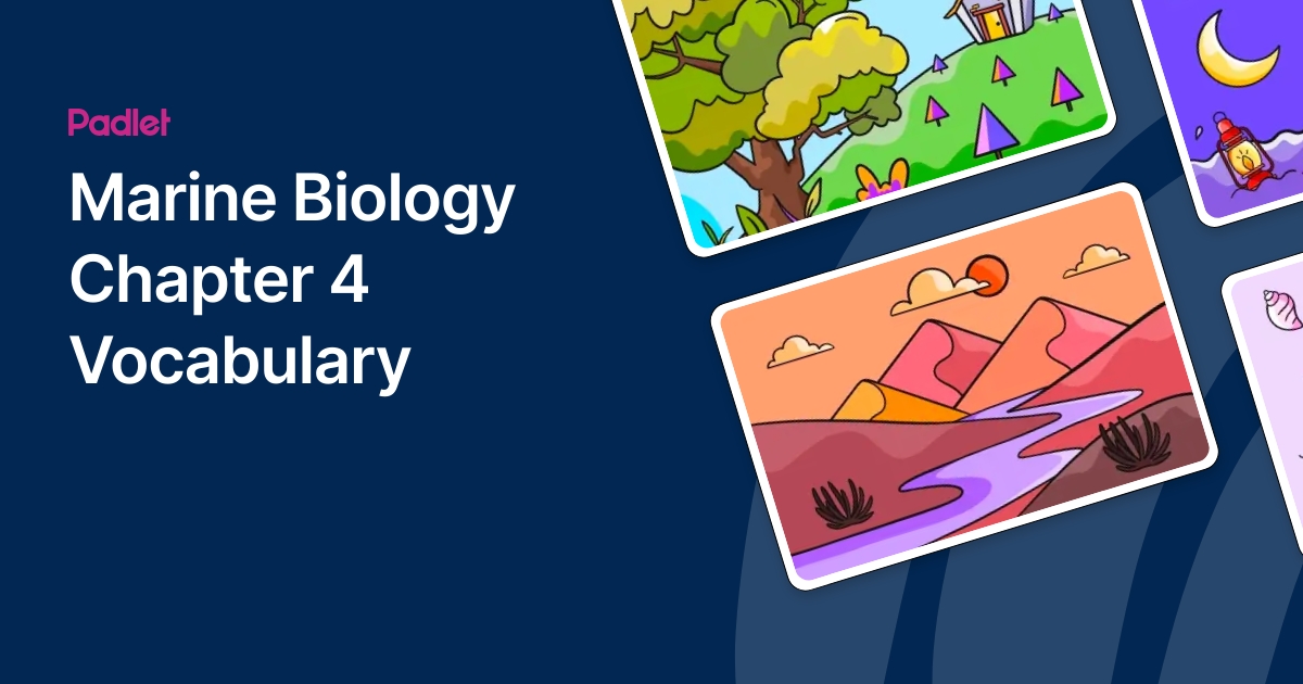 Marine Biology Chapter 4 Vocabulary