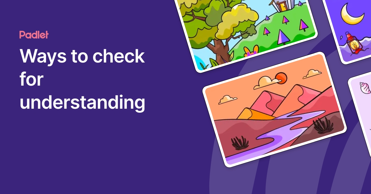 Ways to check for understanding