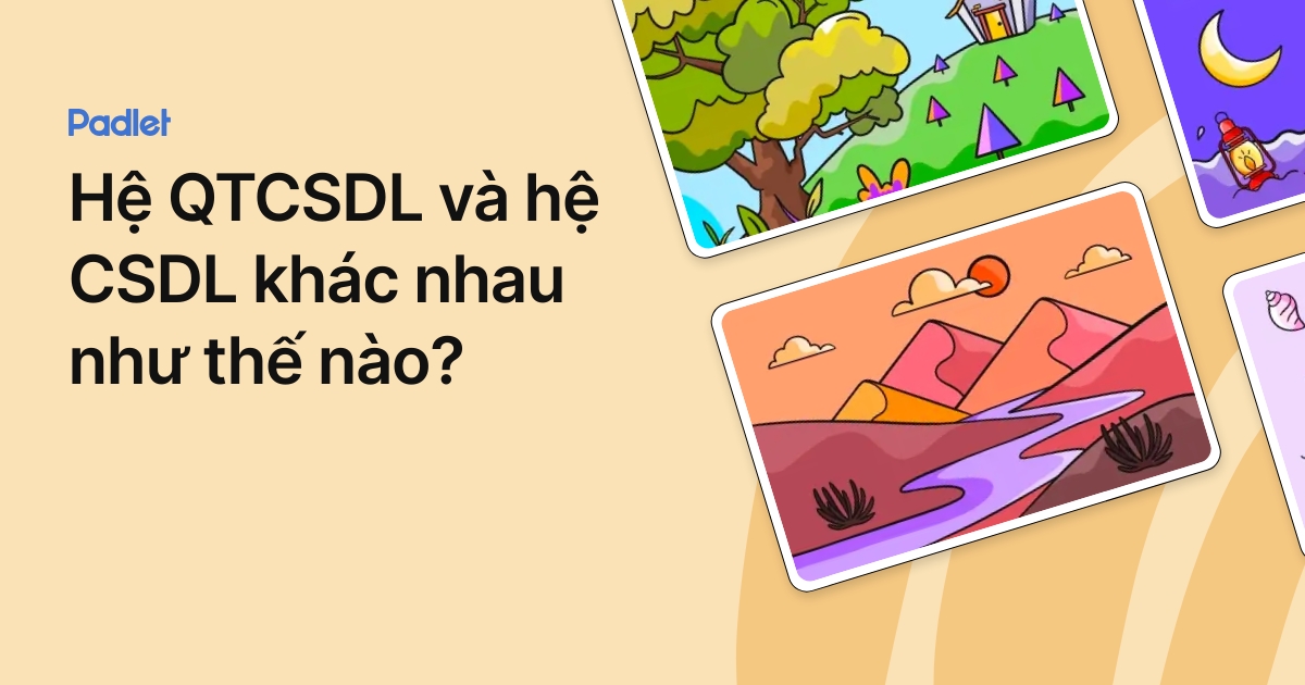 Hệ QTCSDL và hệ CSDL khác nhau như thế nào?