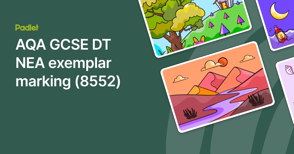 AQA GCSE DT NEA exemplar marking (8552)
