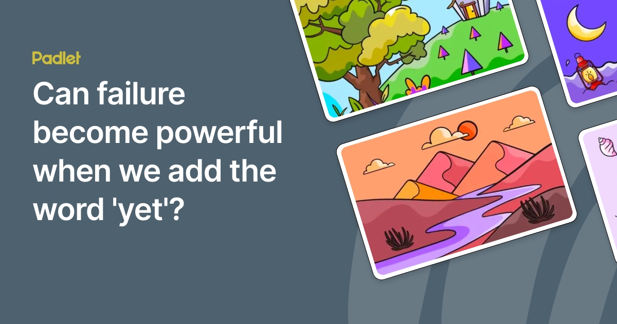Can failure become powerful when we add the word 'yet'?