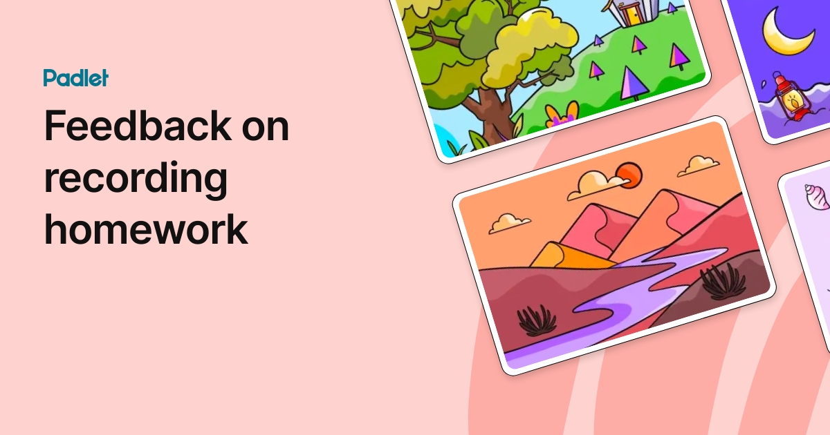 Feedback on recording homework