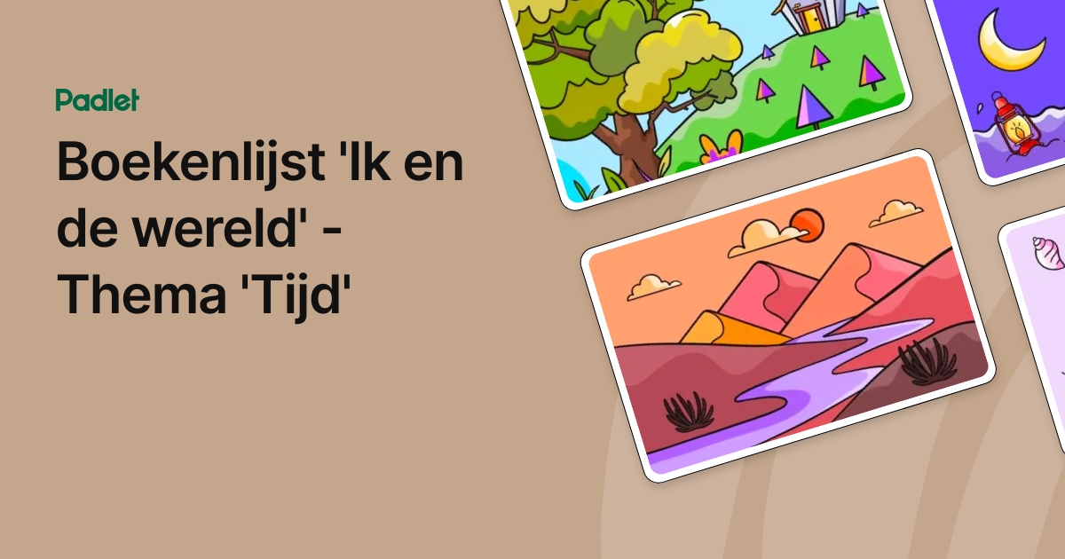 Boekenlijst 'Ik en de wereld' - Thema 'Tijd'