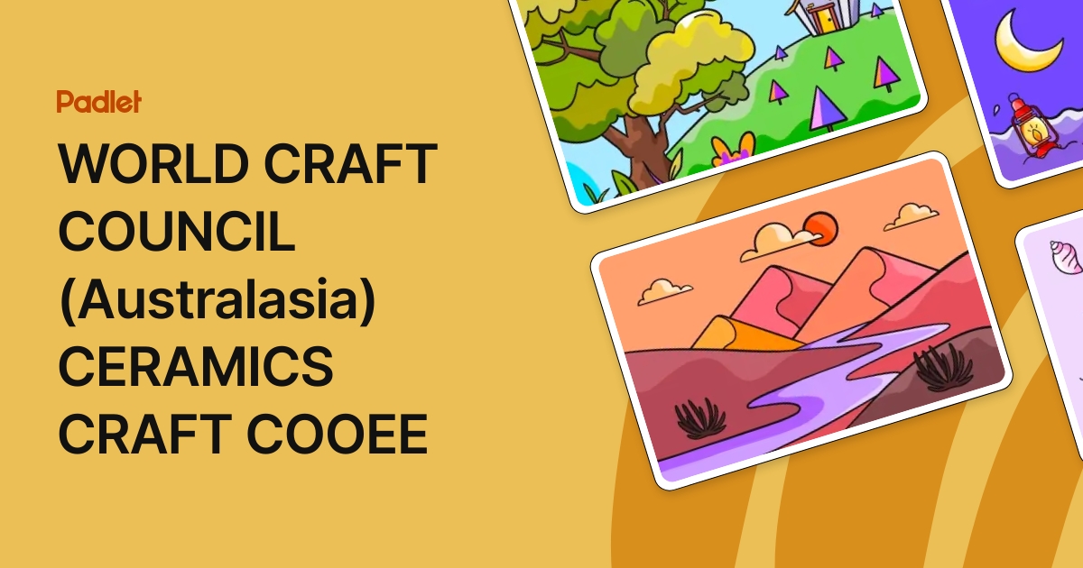 WORLD CRAFT COUNCIL (Australasia) CERAMICS CRAFT COOEE