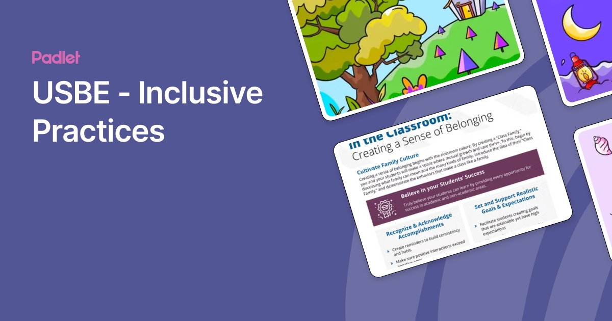 USBE - Inclusive Practices