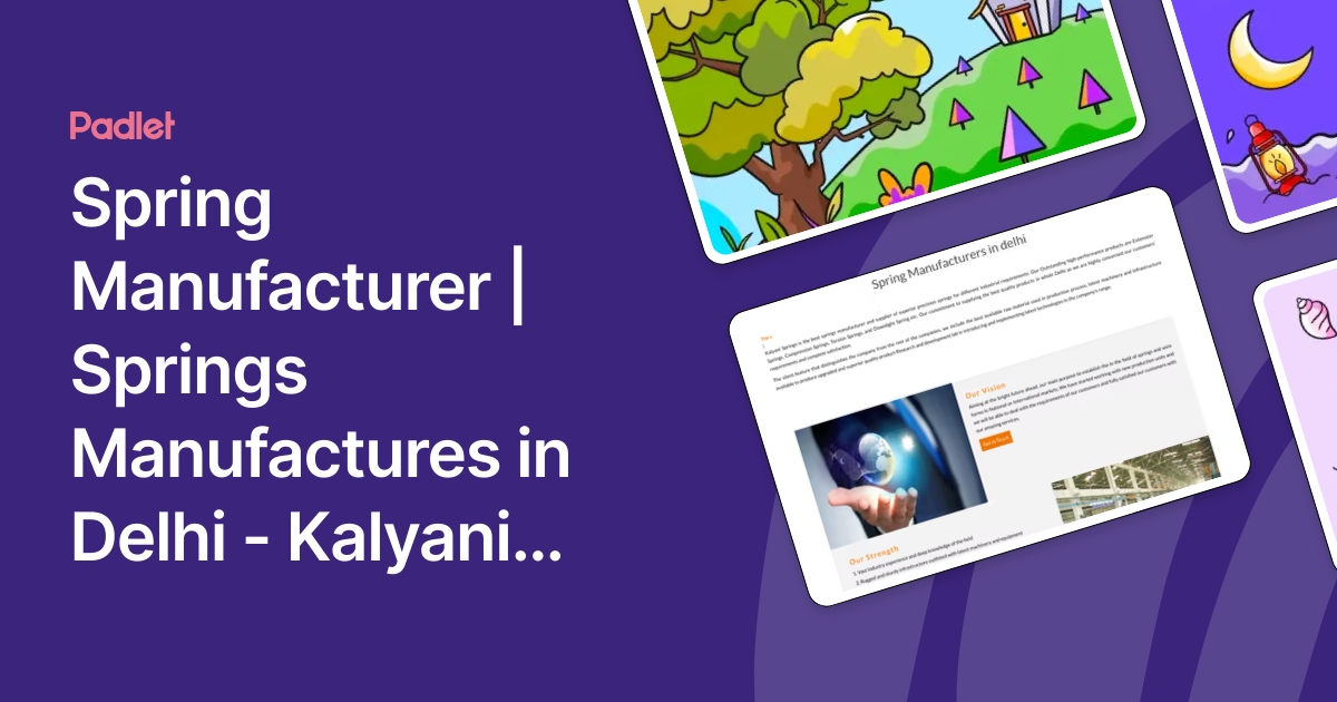 Spring Manufacturer | Springs Manufactures in Delhi - Kalyani Spring