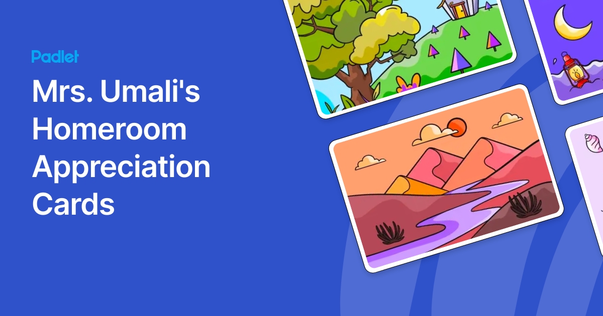 Mrs. Umali's Homeroom Appreciation Cards