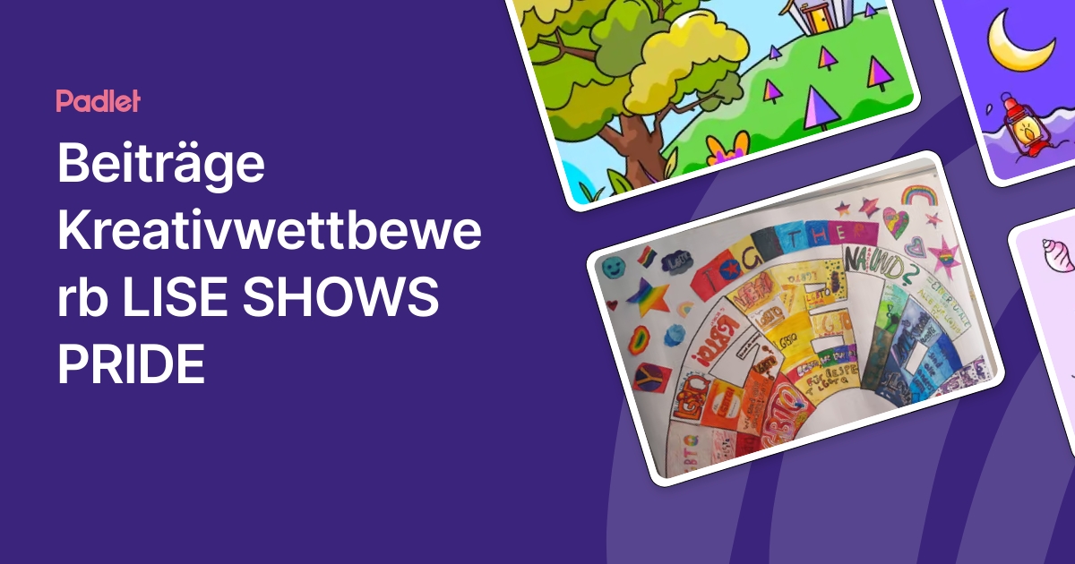 Beiträge Kreativwettbewerb LISE SHOWS PRIDE