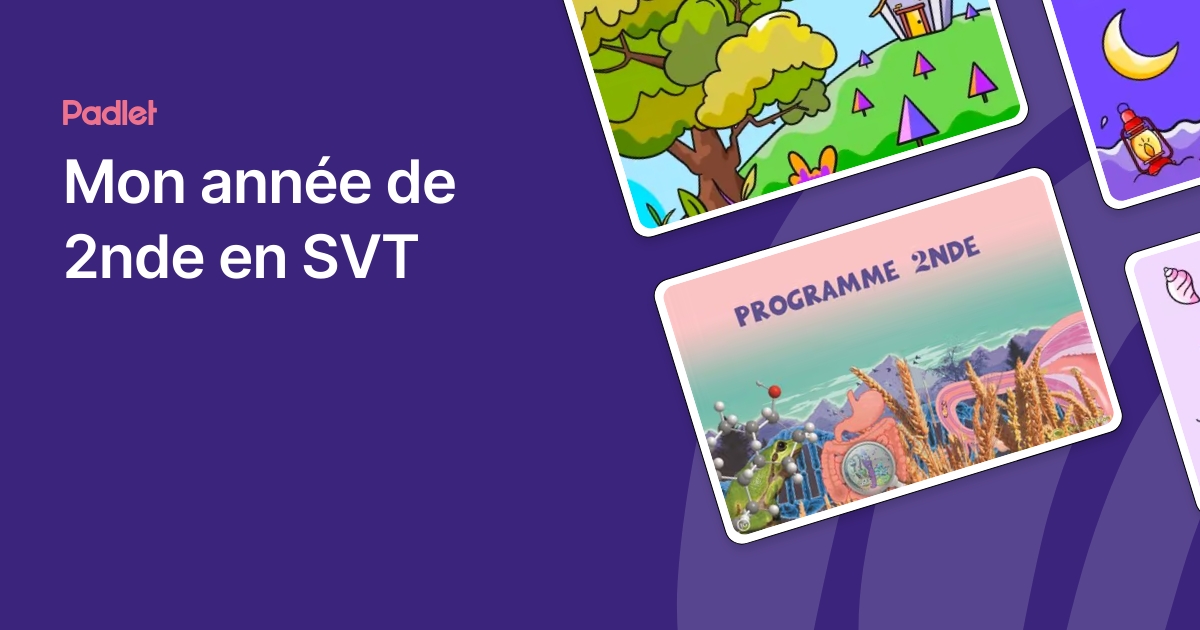 Mon année de 2nde en SVT