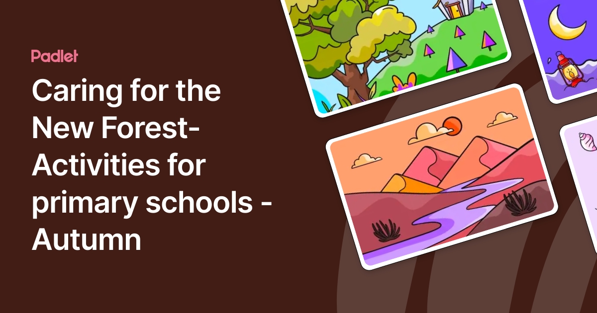 Caring for the New Forest- Activities for primary schools - Autumn