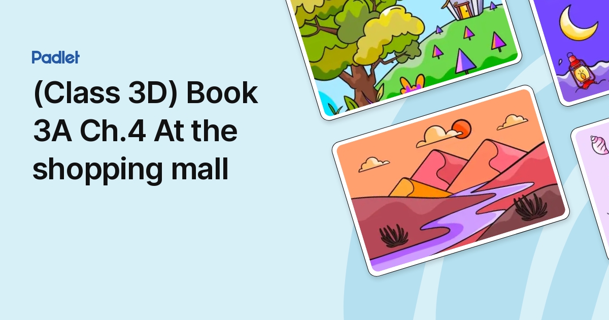 (Class 3D) Book 3A Ch.4 At the shopping mall