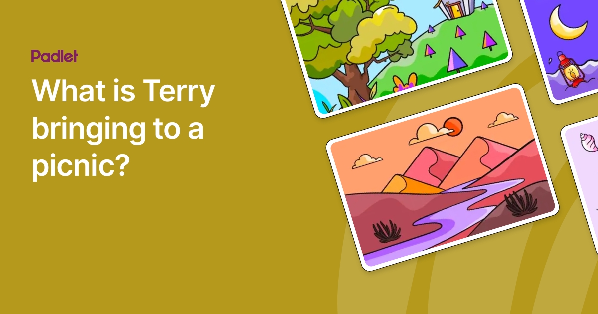 What is Terry bringing to a picnic?