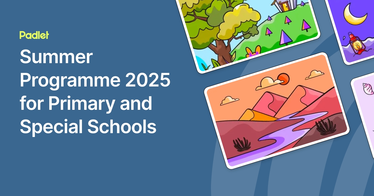 Summer Programme 2025 for Primary and Special Schools