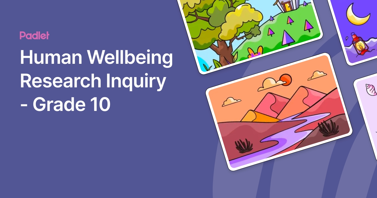 Human Wellbeing Research Inquiry - Grade 10