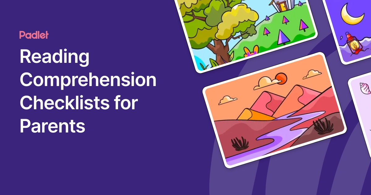 Reading Comprehension Checklists for Parents