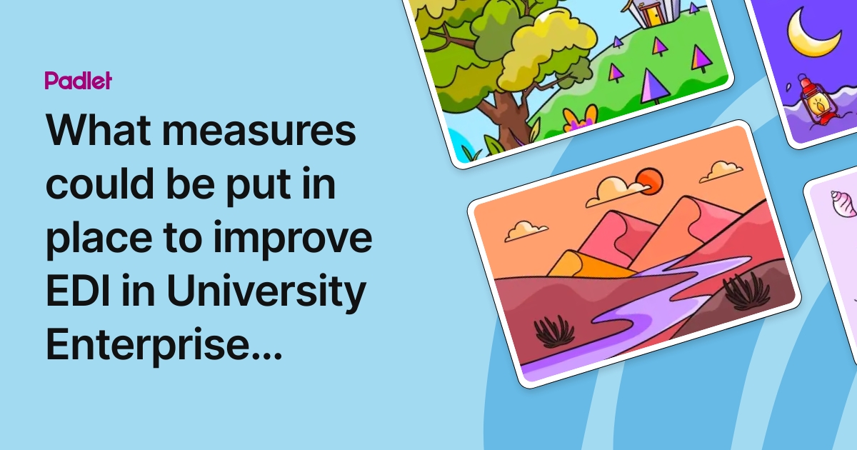 What measures could be put in place to improve EDI in University ...