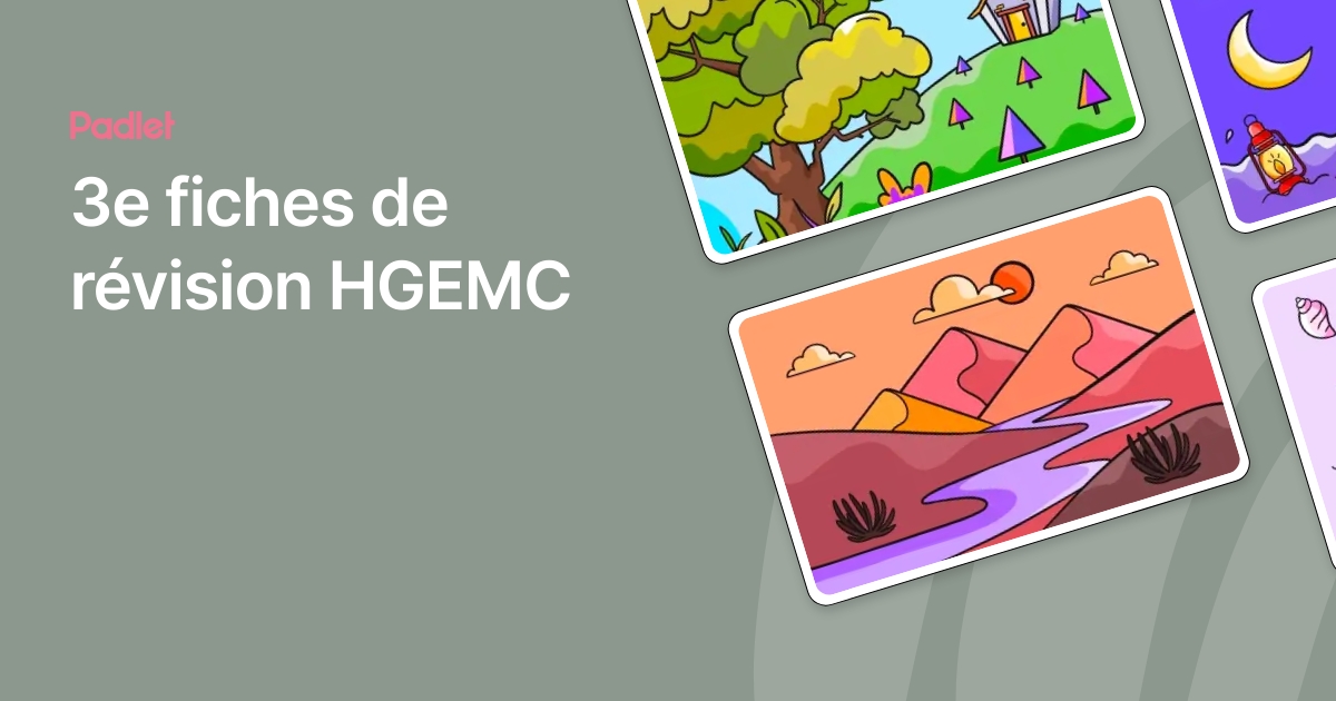 3e fiches de révision HGEMC