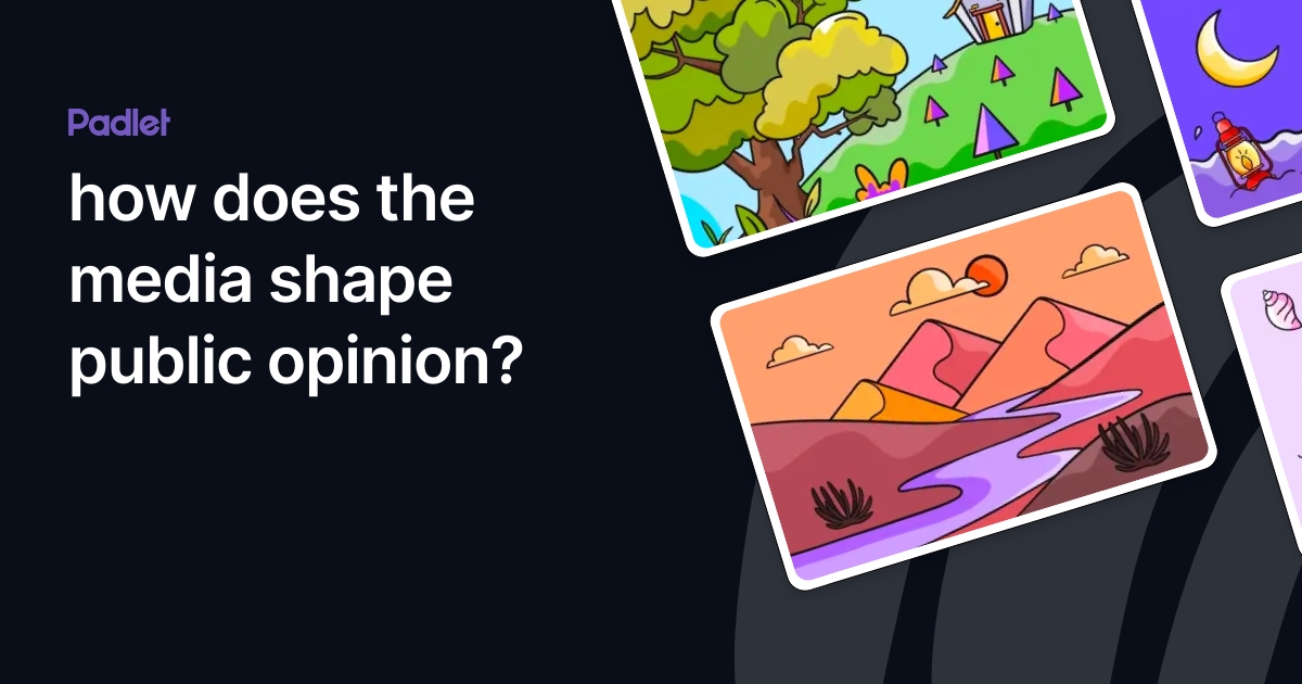 how does the media shape public opinion?