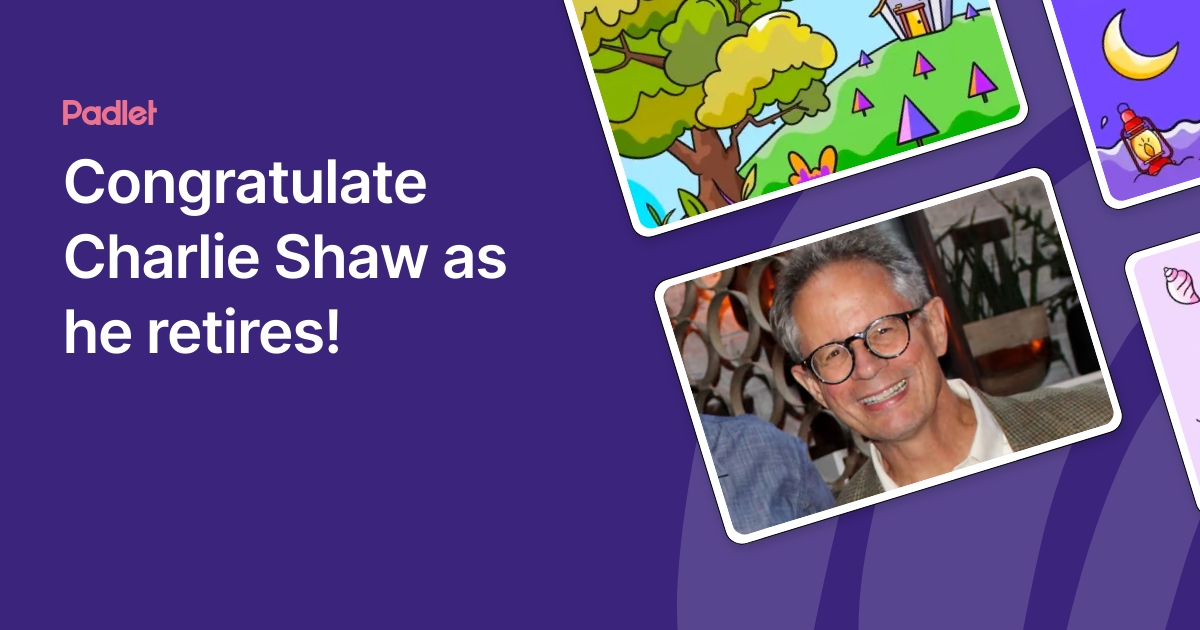 Congratulate Charlie Shaw as he retires!
