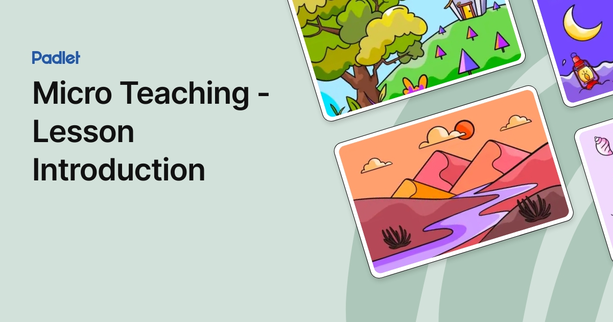 Micro Teaching - Lesson Introduction