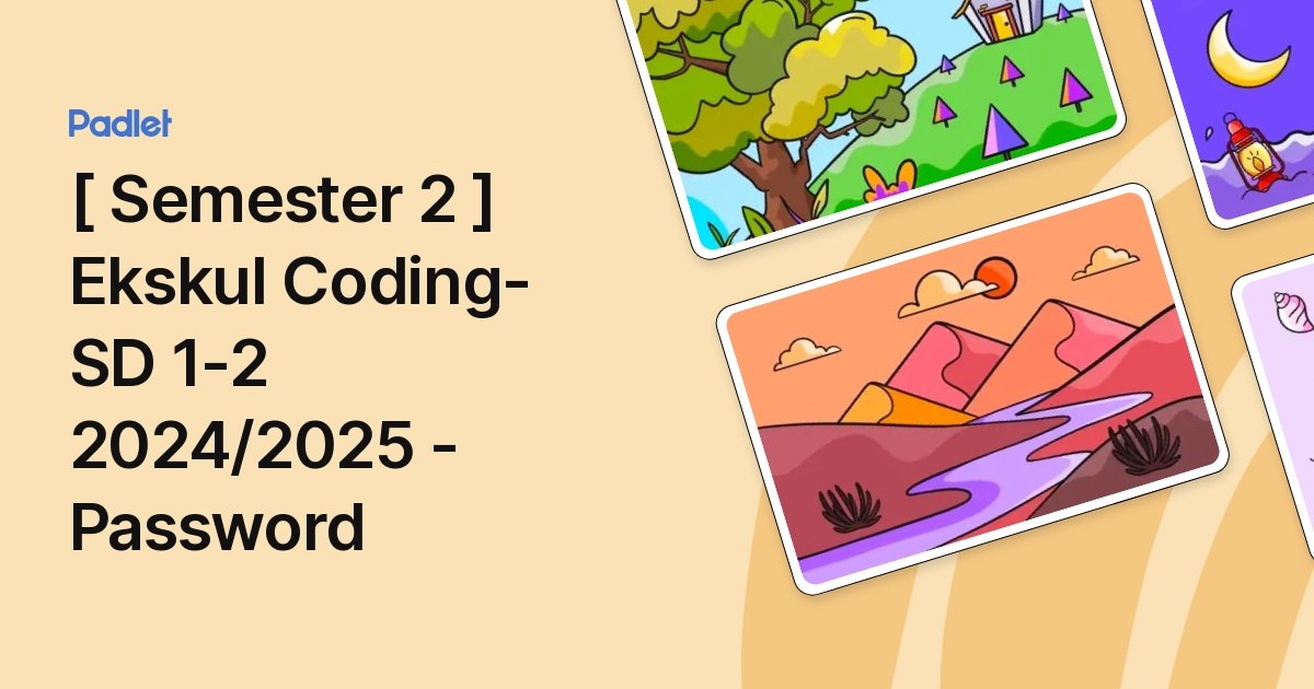 [ Semester 2 ] Ekskul Coding-SD 1-2 2024/2025 - Password