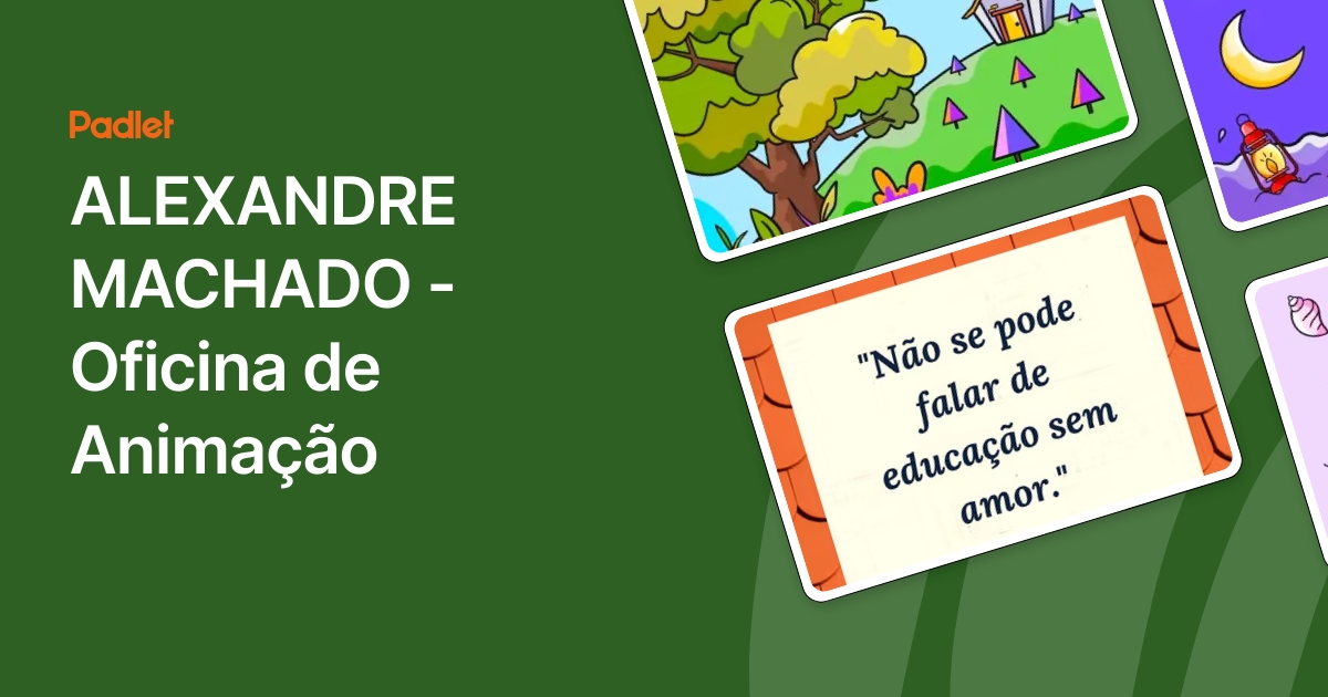 ALEXANDRE MACHADO - Oficina de Animação