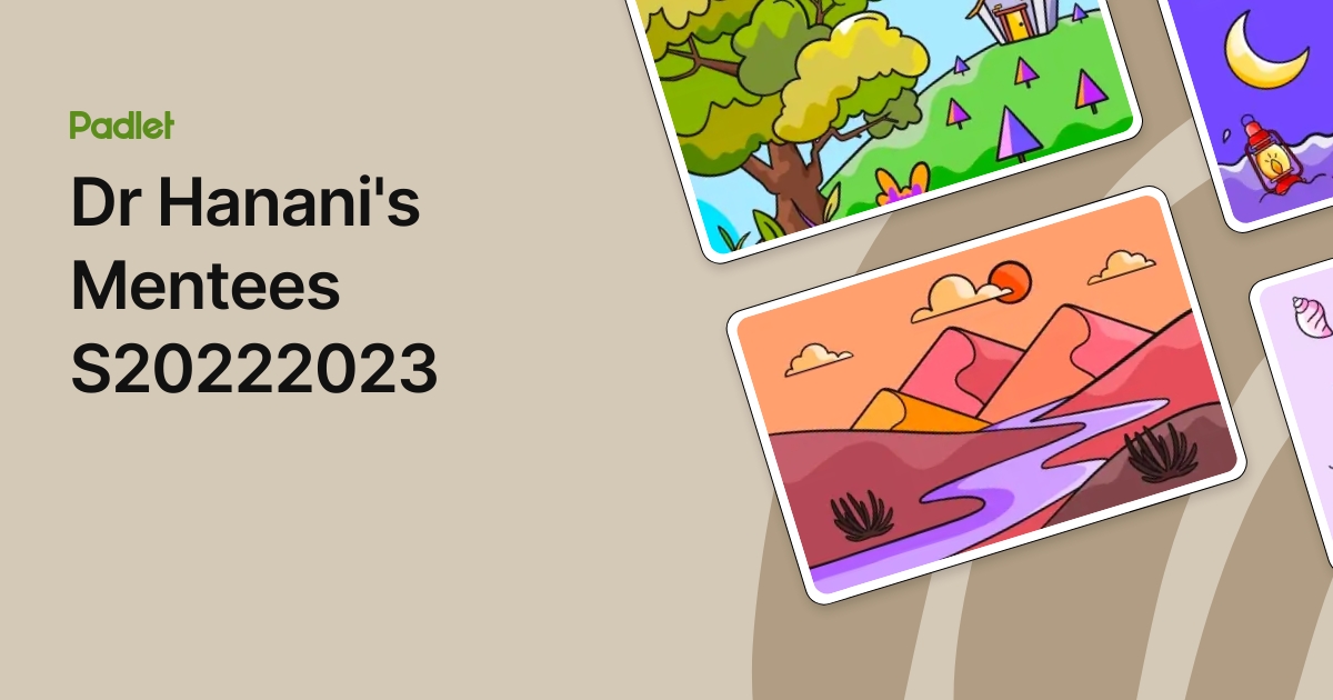 Dr Hanani's Mentees S20222023