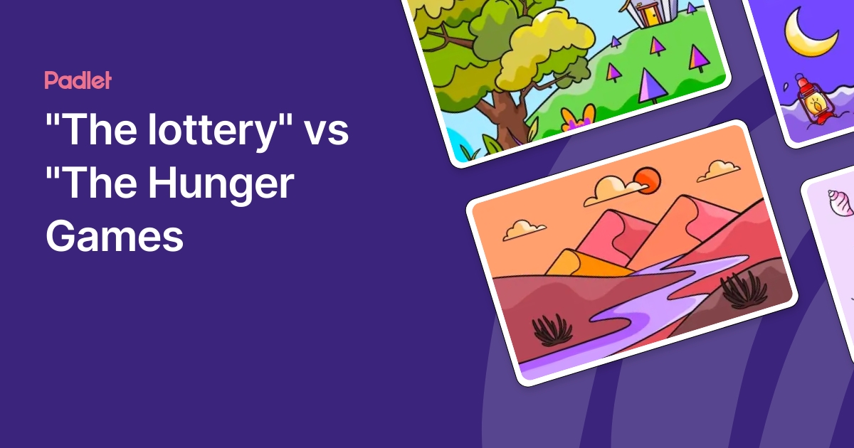"The lottery" vs "The Hunger Games