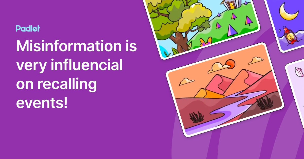 Misinformation is very influencial on recalling events!