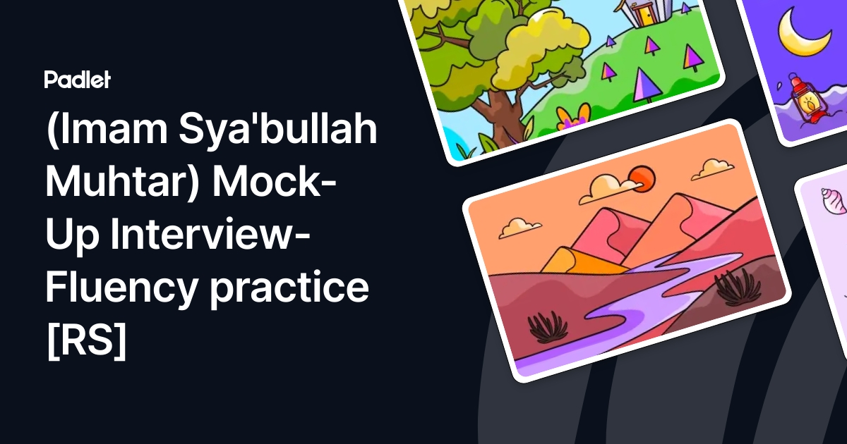 (Imam Sya'bullah Muhtar) Mock-Up Interview- Fluency practice [RS]