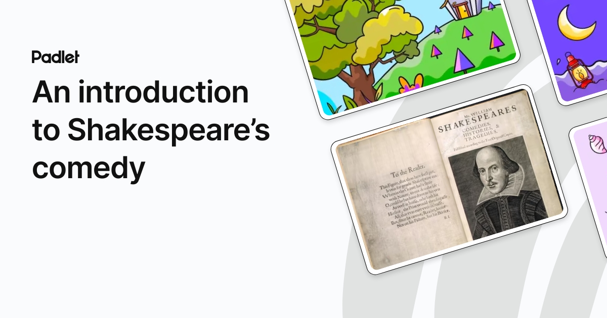 An introduction to Shakespeare’s comedy