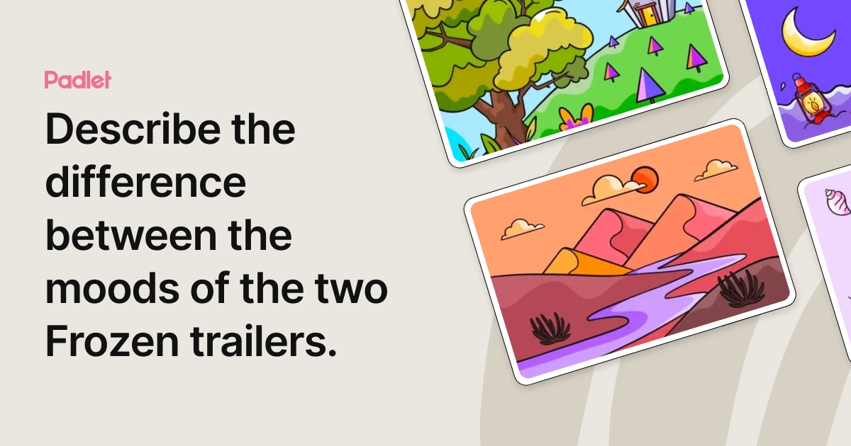 Describe the difference between the moods of the two Frozen trailers.