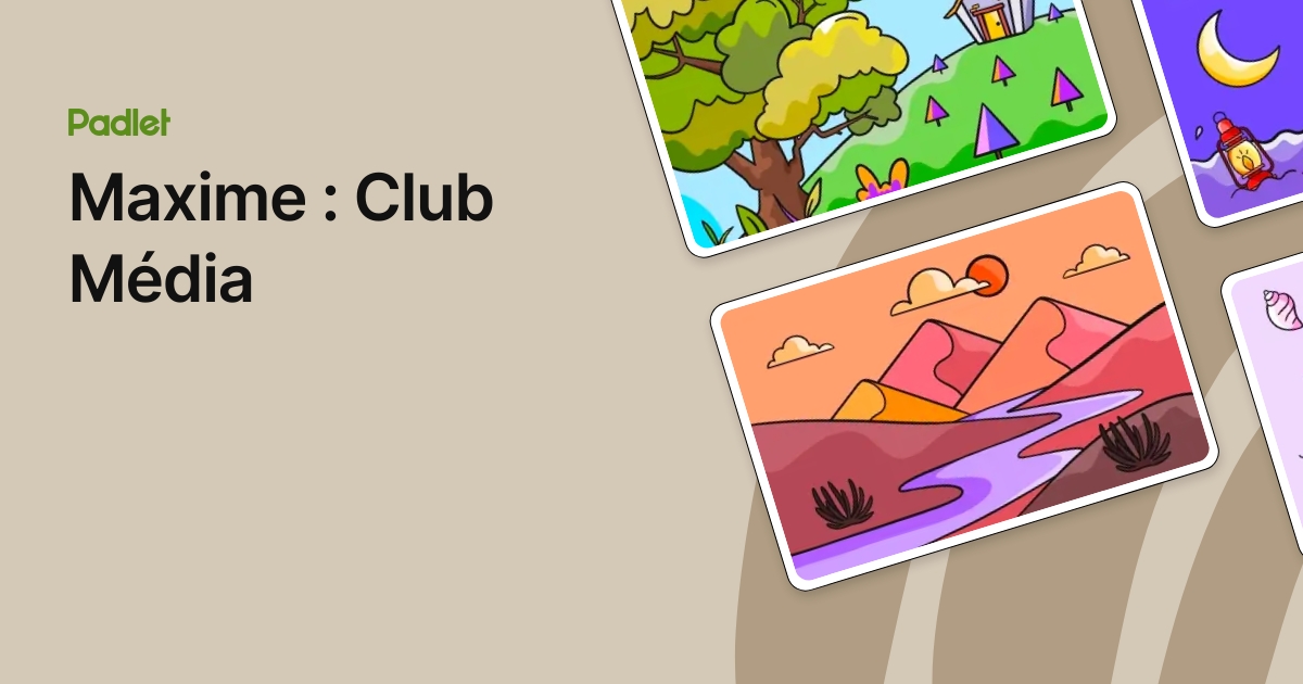 Maxime : Club Média