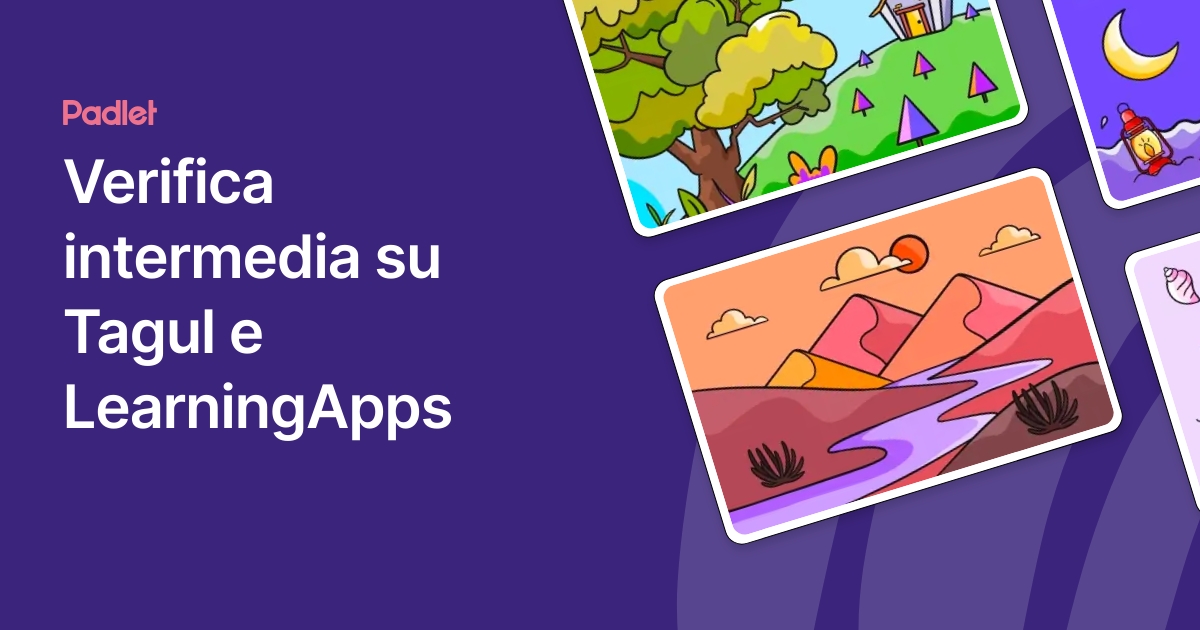 Verifica intermedia su Tagul e LearningApps
