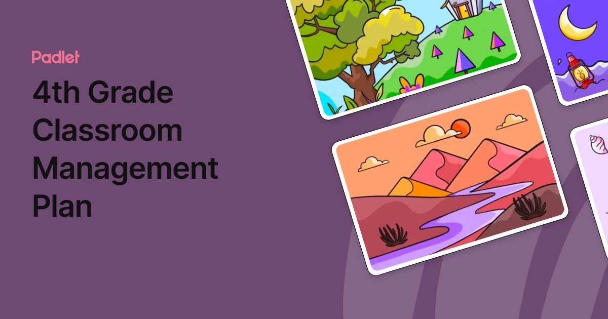 4th Grade Classroom Management Plan