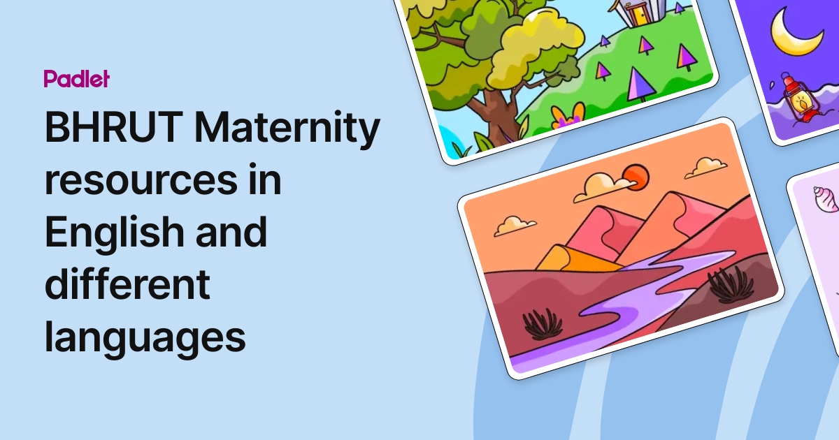 BHRUT Maternity resources in English and different languages