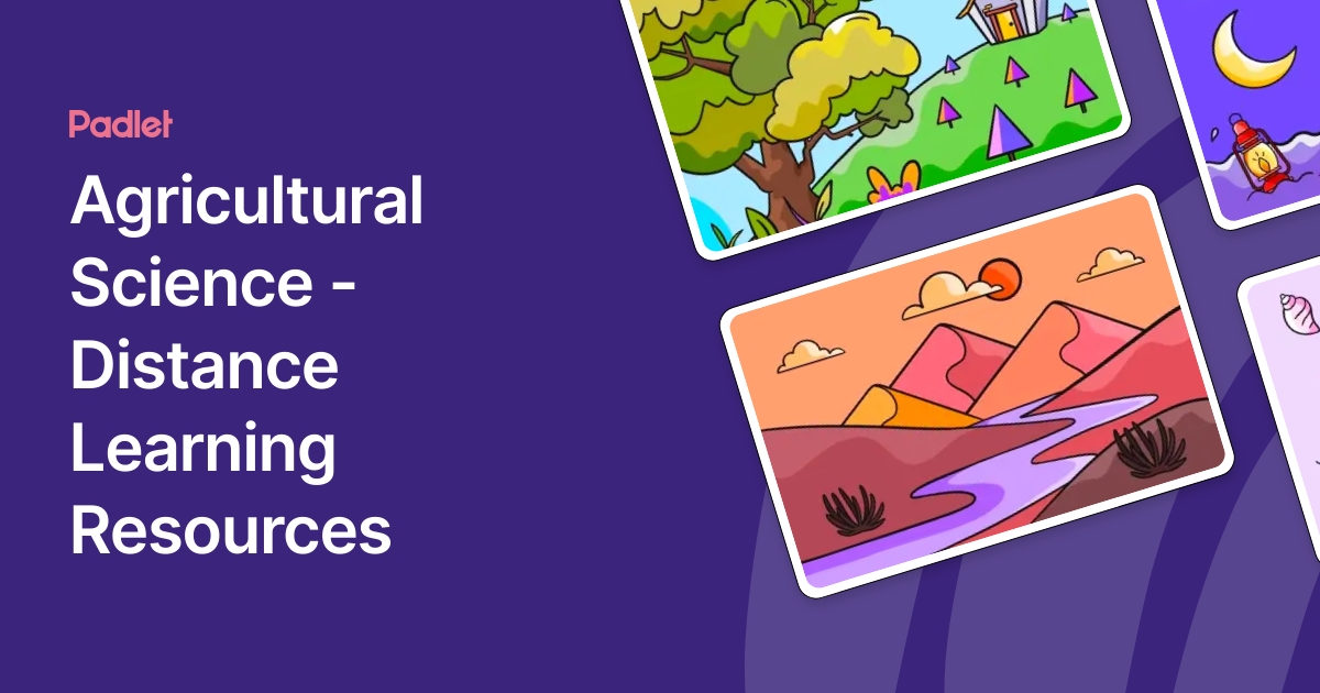 Agricultural Science - Distance Learning Resources