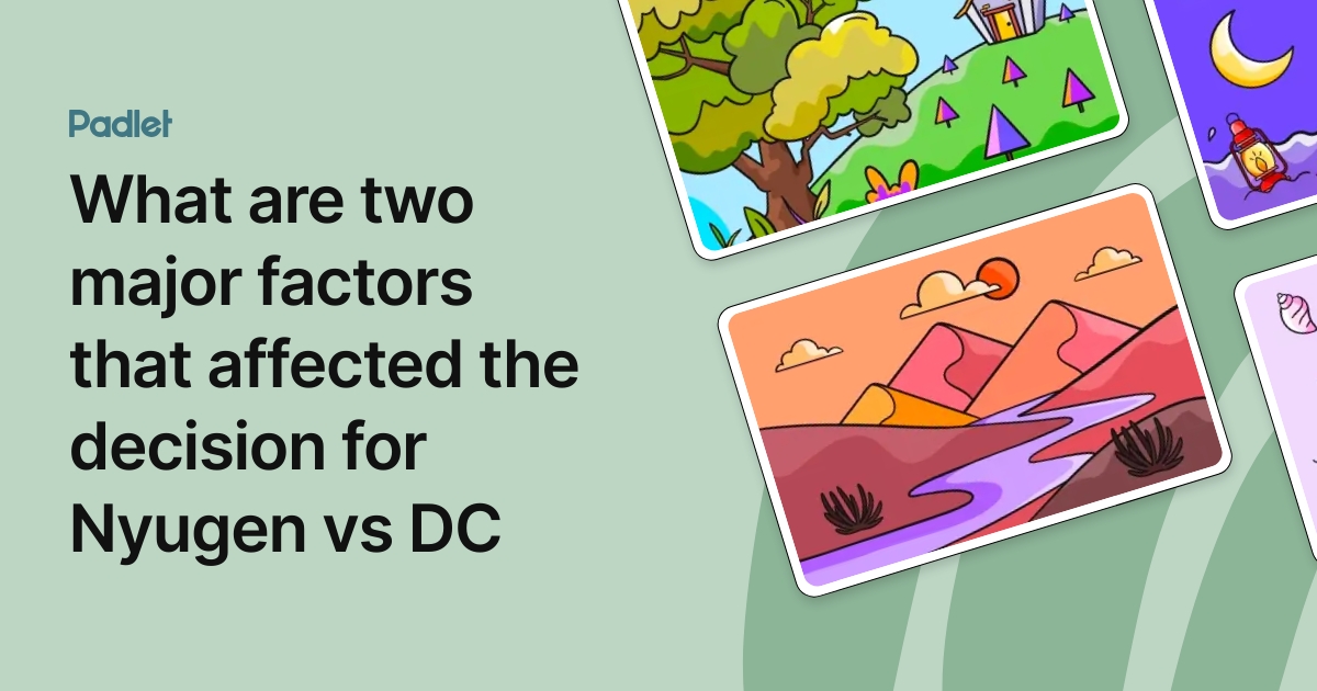What are two major factors that affected the decision for Nyugen vs DC