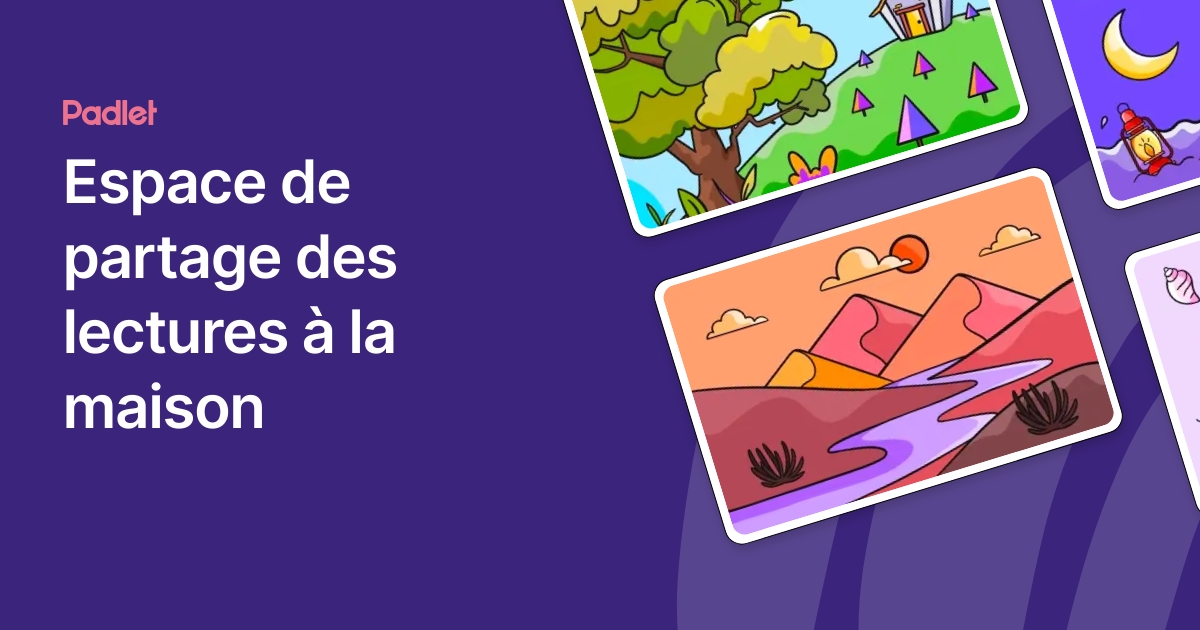 Espace de partage des lectures à la maison