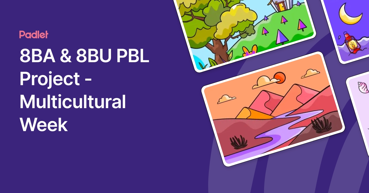8BA & 8BU PBL Project - Multicultural Week