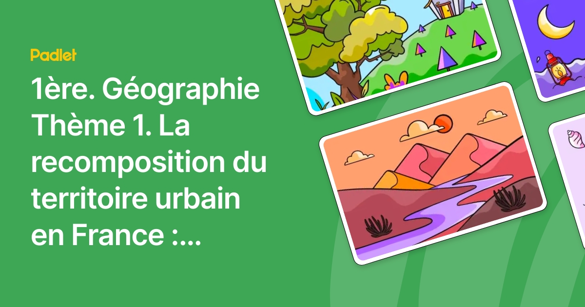 1ère. Géographie Thème 1. La recomposition du territoire urbain en France : métropolisation et ...