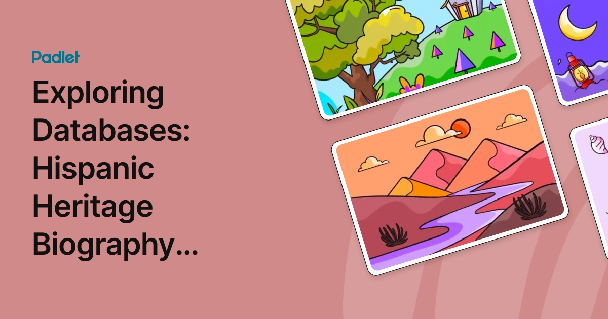Exploring Databases: Hispanic Heritage Biography Research