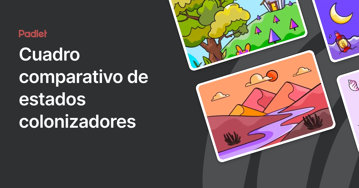 Cuadro comparativo de estados colonizadores