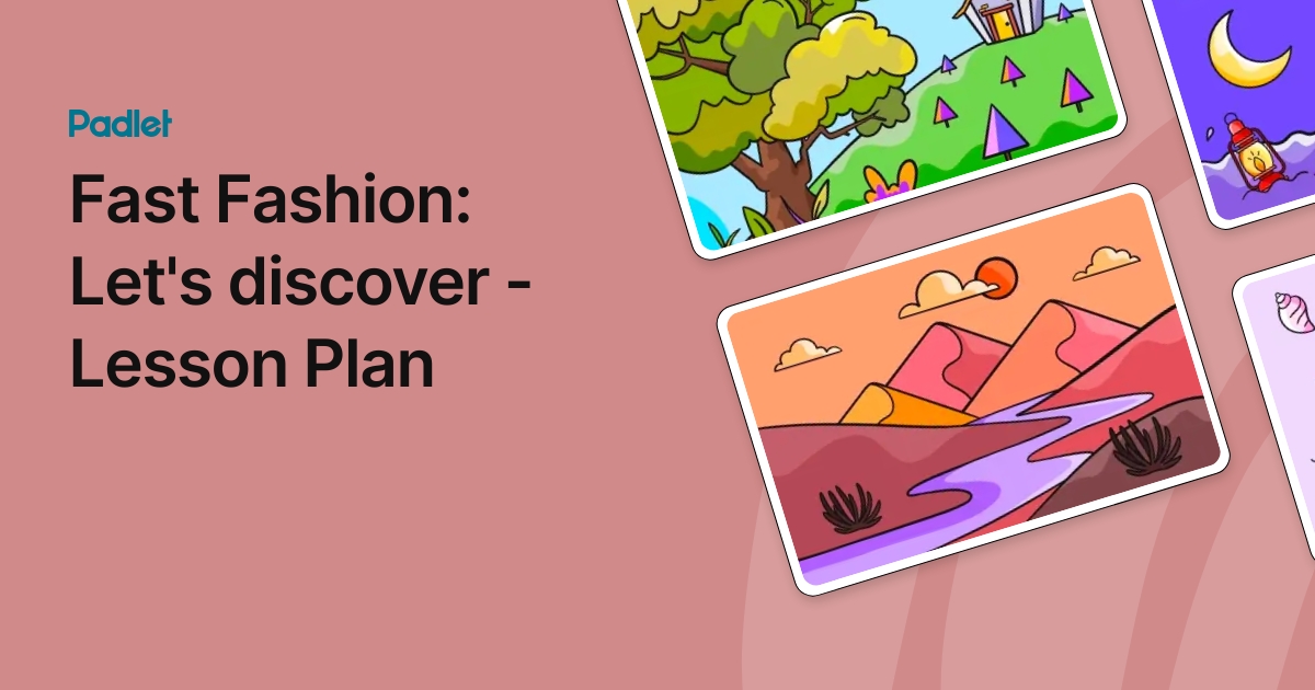 Fast Fashion: Let's discover - Lesson Plan