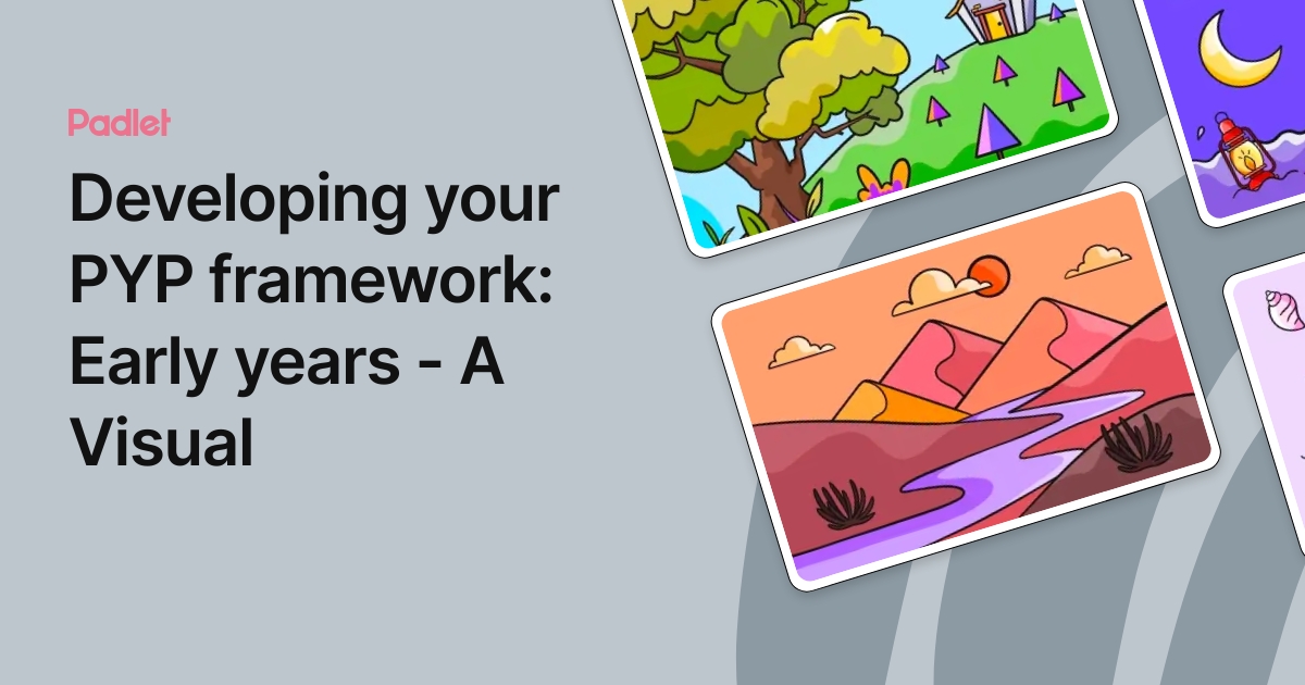 Developing your PYP framework: Early years - A Visual