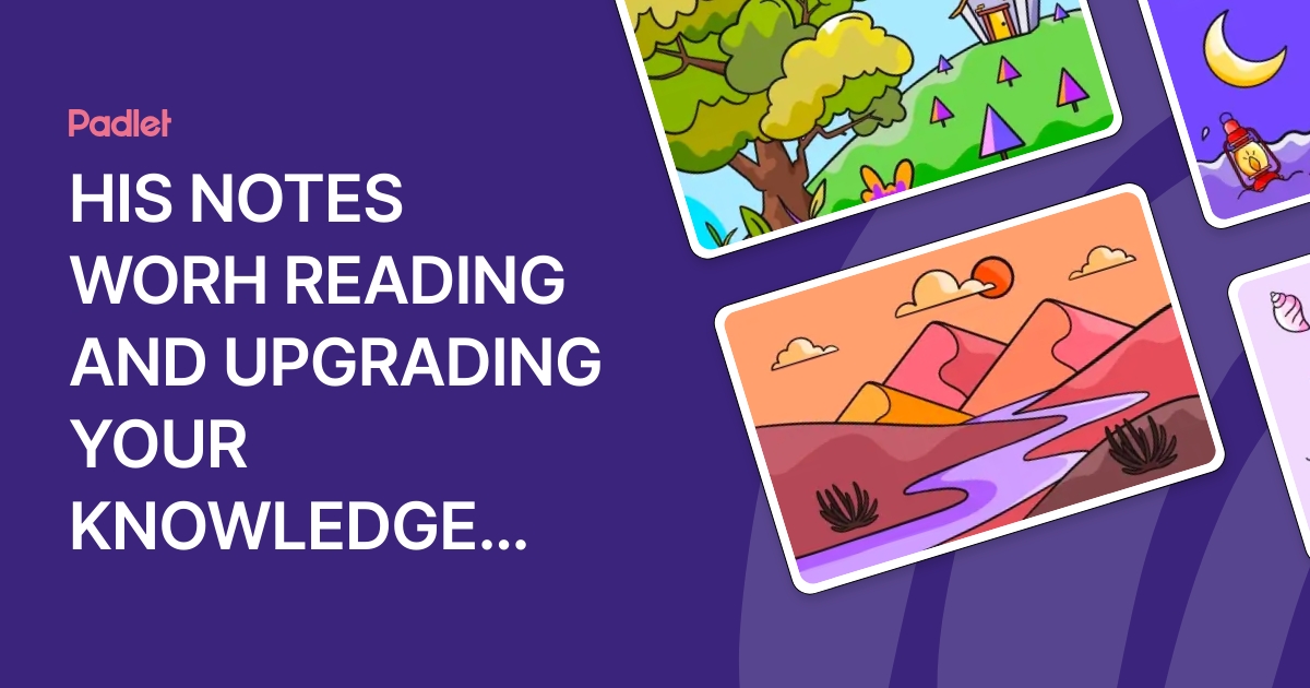 HIS NOTES WORH READING AND UPGRADING YOUR KNOWLEDGE & PROFESSIONAL SKILLS