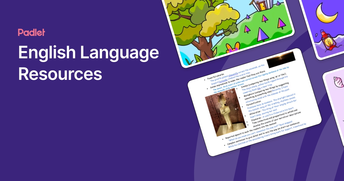 English Language Resources